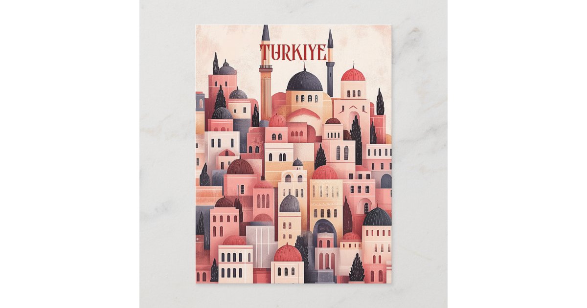 Travel to Turkiye Postcard | Zazzle
