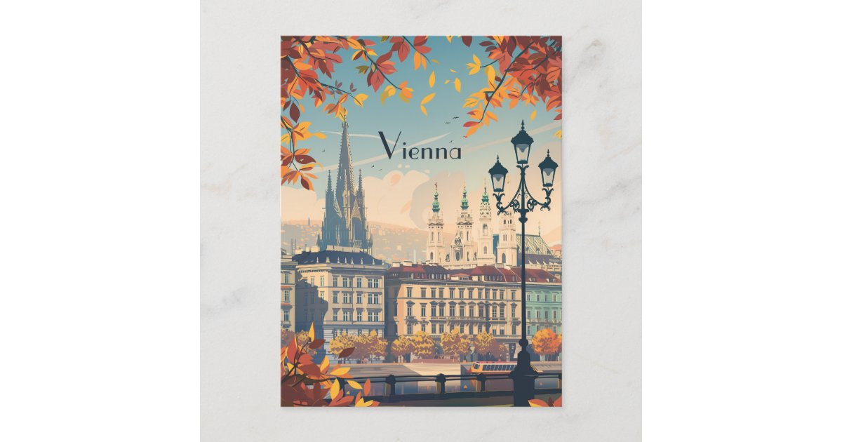 Travel to Vienna Postcard | Zazzle