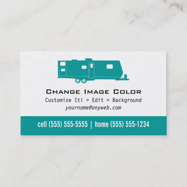 Travel Trailer - Personal Business Card | Zazzle