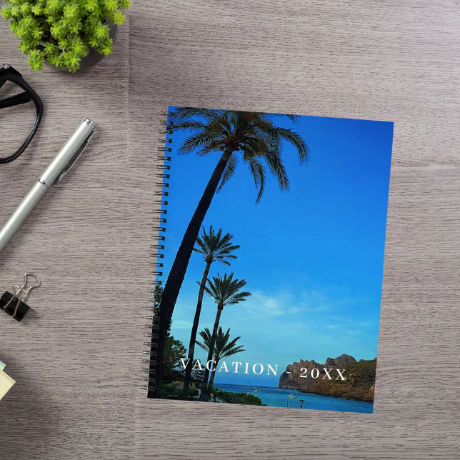 Travel vacation custom photo notebook | Zazzle