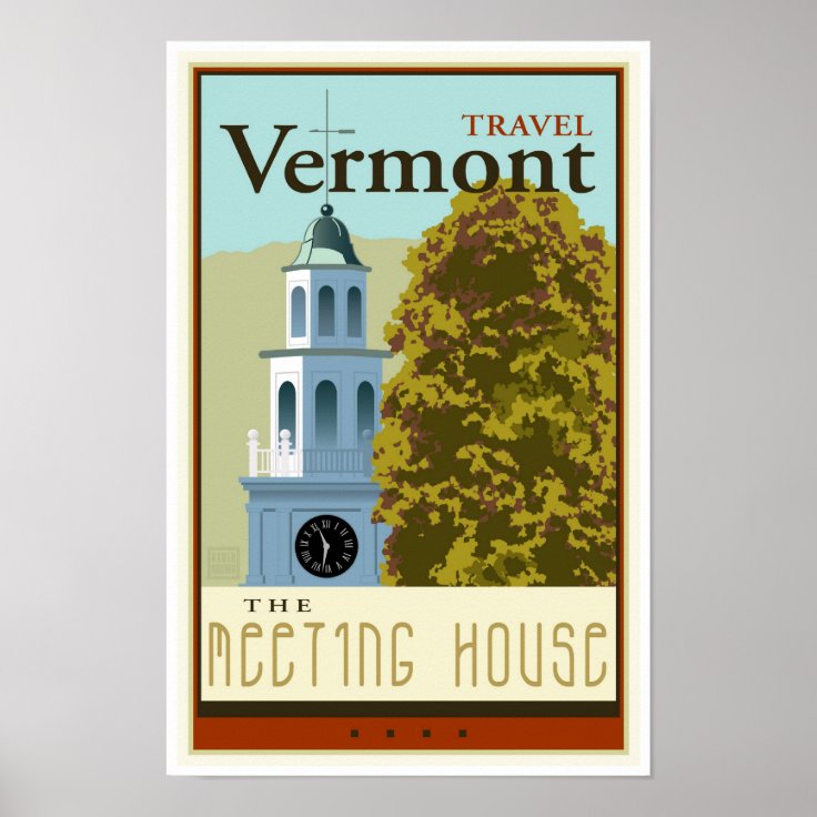 Travel Vermont Poster | Zazzle