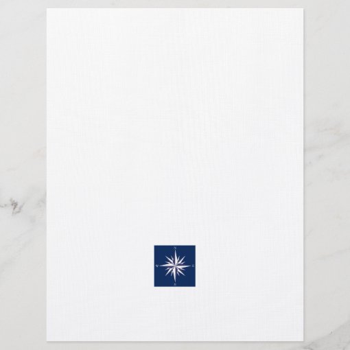 Travel World Map Compass Rose Letterhead | Zazzle