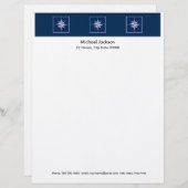 Travel World Map Compass Rose Letterhead | Zazzle