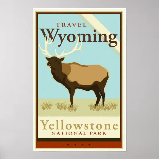 Travel Wyoming Poster | Zazzle.com