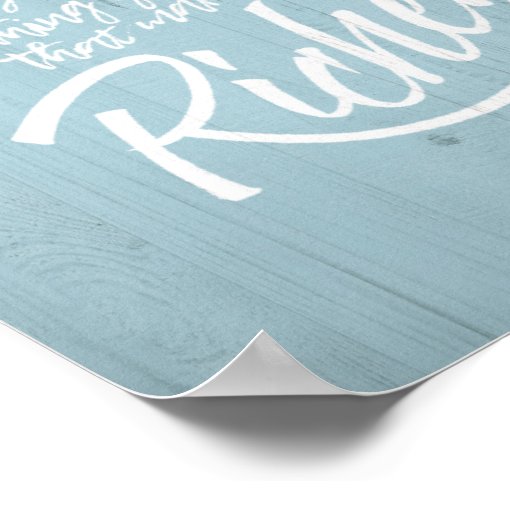 Travelling quote - rustic wood design poster | Zazzle