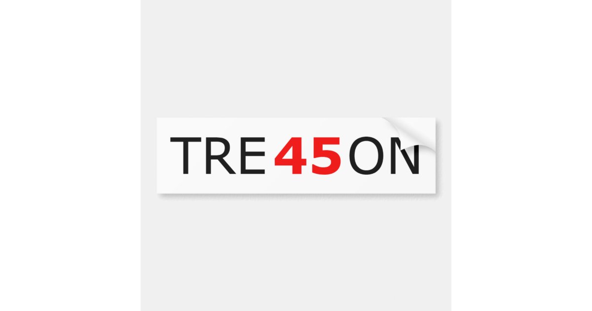 TRE45ON bumper sticker | Zazzle
