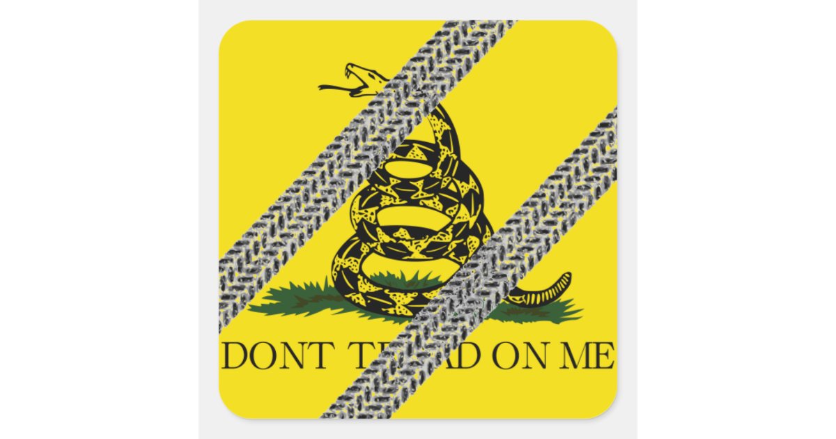 Tread on Them! Square Sticker | Zazzle