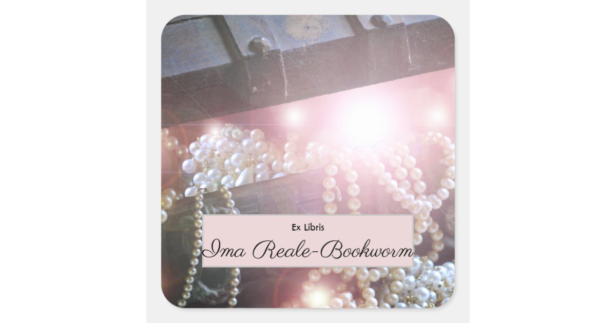 Treasure Chest Bookplate Labels | Zazzle