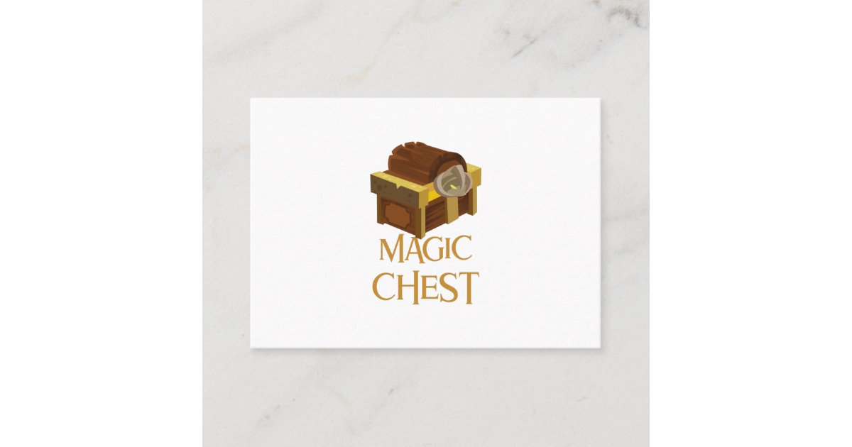 treasure chest business card | Zazzle