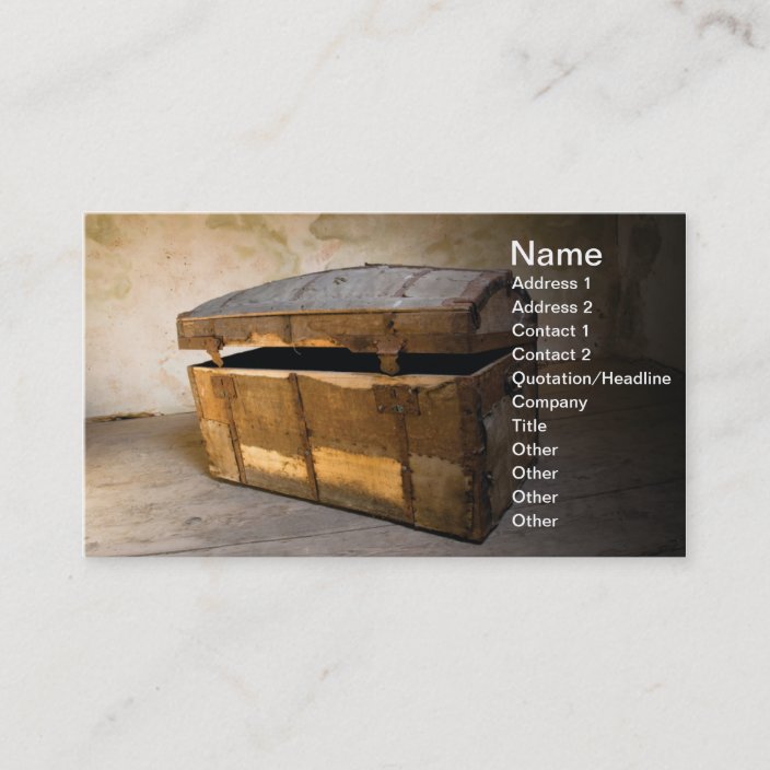 Treasure chest business card | Zazzle.com