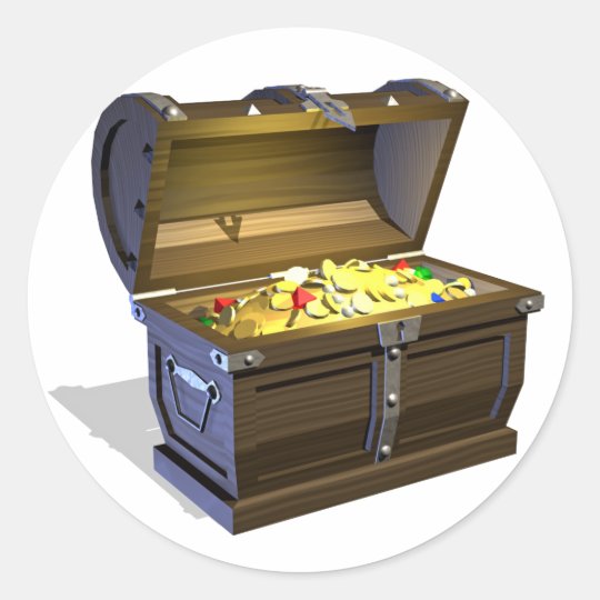 Treasure Chest Stickers | Zazzle.com