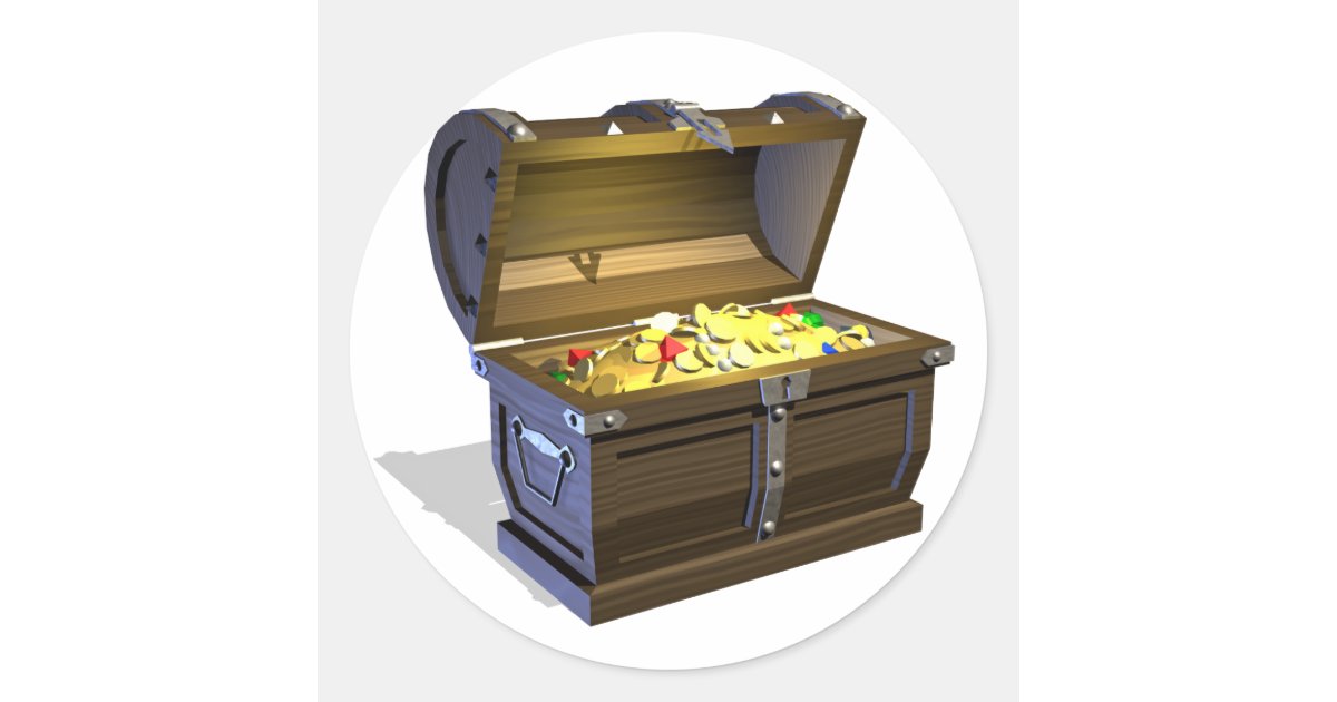 Treasure Chest Stickers | Zazzle