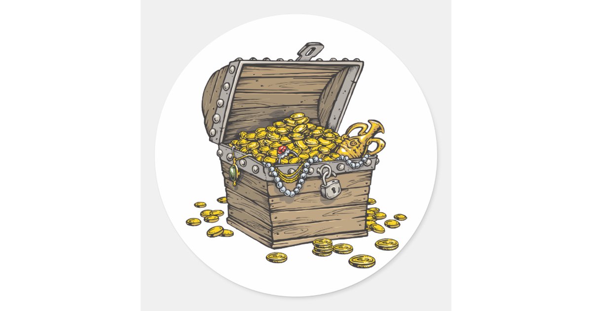Treasure Classic Round Sticker | Zazzle