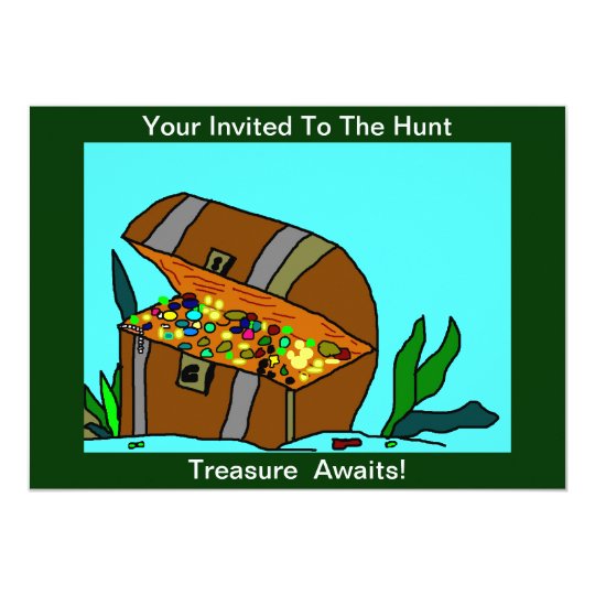 Treasure Hunt customize and personalize invitation | Zazzle.com