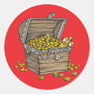 Treasure Chest Stickers | Zazzle