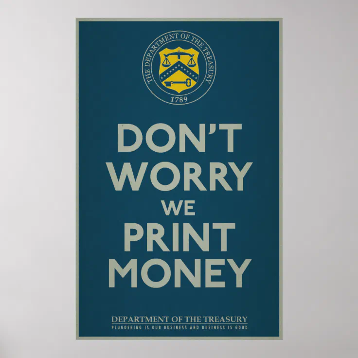 Treasury Department Parody Print | Zazzle