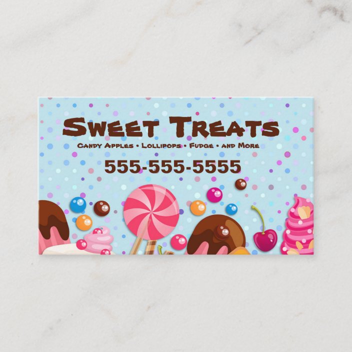 Treats Candy Business Card | Zazzle.com