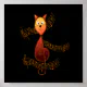 Treble Clef Cat Poster | Zazzle