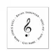 Treble Clef Return Address Self-inking Stamp | Zazzle