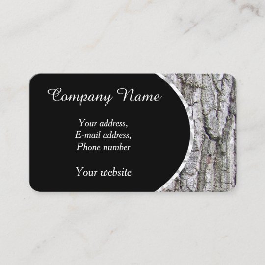 Tree 5 - Oak Tree Bark Business Card | Zazzle.com