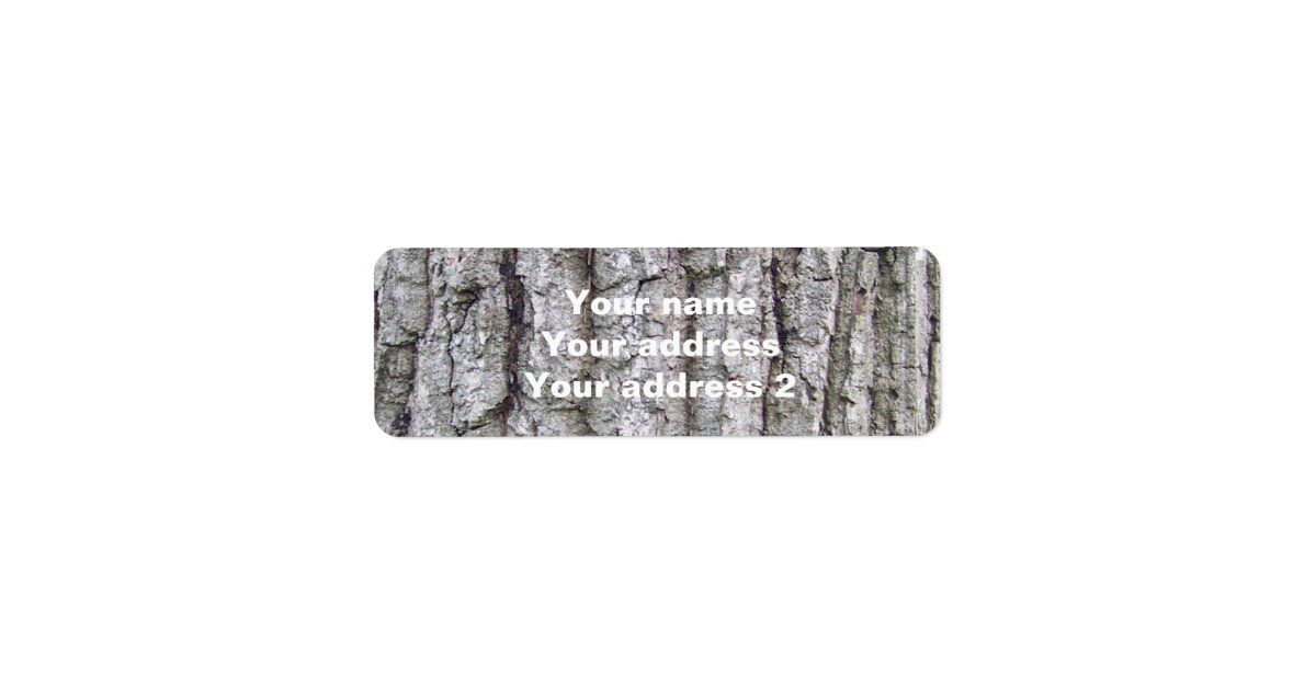 Tree 5 - Oak Tree Bark Label | Zazzle
