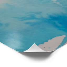 Tree Abstract Painting Landscape Art Poster | Zazzle