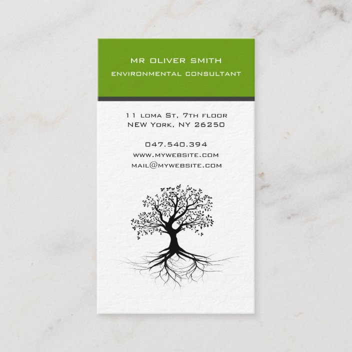 Tree and Environment Business Card | Zazzle.com