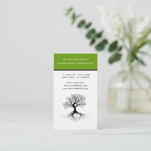 Tree and Environment Business Card | Zazzle