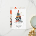 Tree Art Merry Christmas Thank You Card | Zazzle
