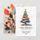 Tree Art Merry Christmas Thank You Card | Zazzle