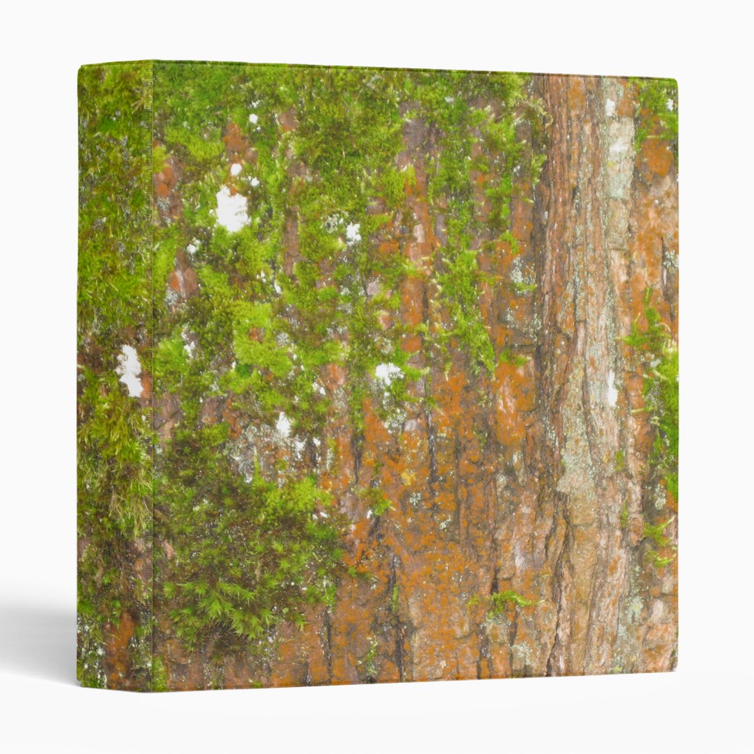 Tree Bark and Moss Binder | Zazzle