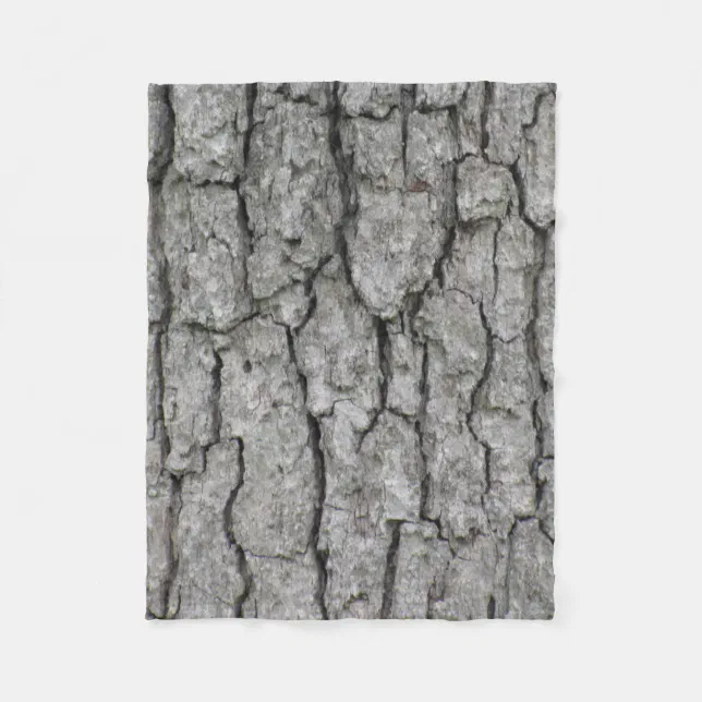 Tree Bark Fleece Blanket | Zazzle