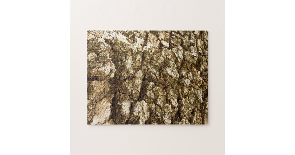 Tree Bark II Natural Textured Design Jigsaw Puzzle | Zazzle
