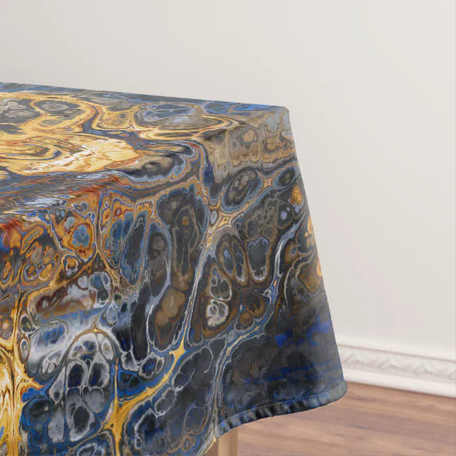 Tree Bark Marbled Abstract Tablecloth | Zazzle