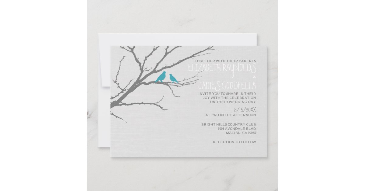 Tree Branch Wedding Invitations | Zazzle