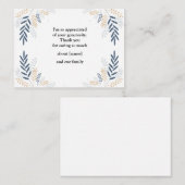 Tree Branch With Leaf After Funeral Thank You Card | Zazzle