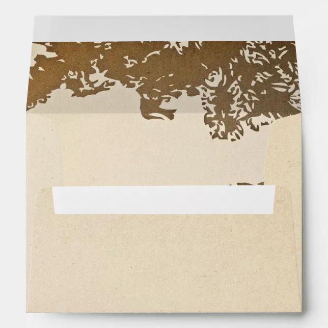 tree branches envelopes for wedding invitations | Zazzle
