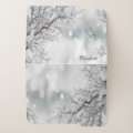 Tree Branches, Snowflakes- Personalized File Folder | Zazzle