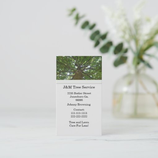 Tree Business Card | Zazzle