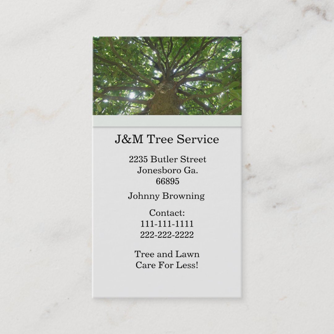 Tree Business Card | Zazzle