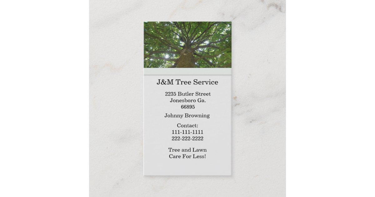 Tree Business Card | Zazzle
