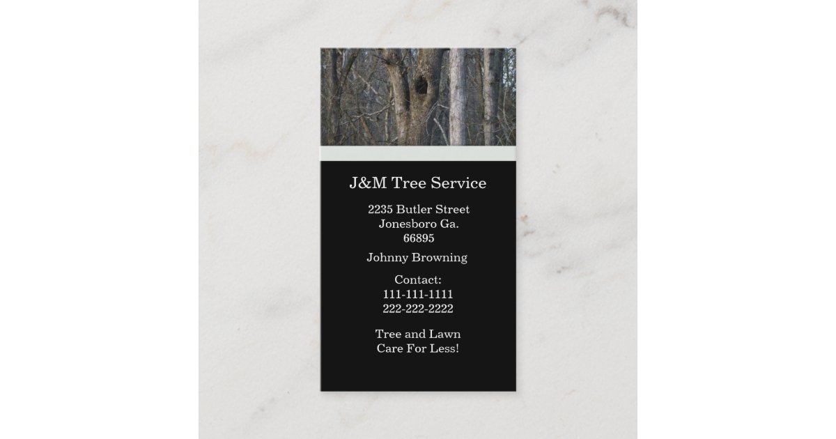 Tree Business Card | Zazzle