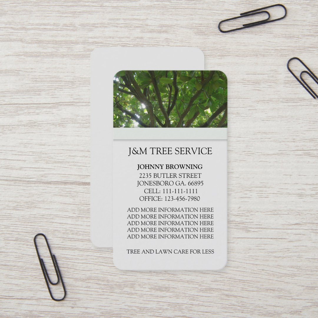 Tree Business Card | Zazzle