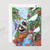 Tree Decorating Postcard | Zazzle