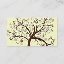 Tree Design Business Card | Zazzle