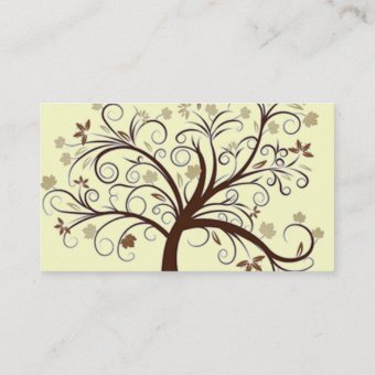 Tree Design Business Card | Zazzle