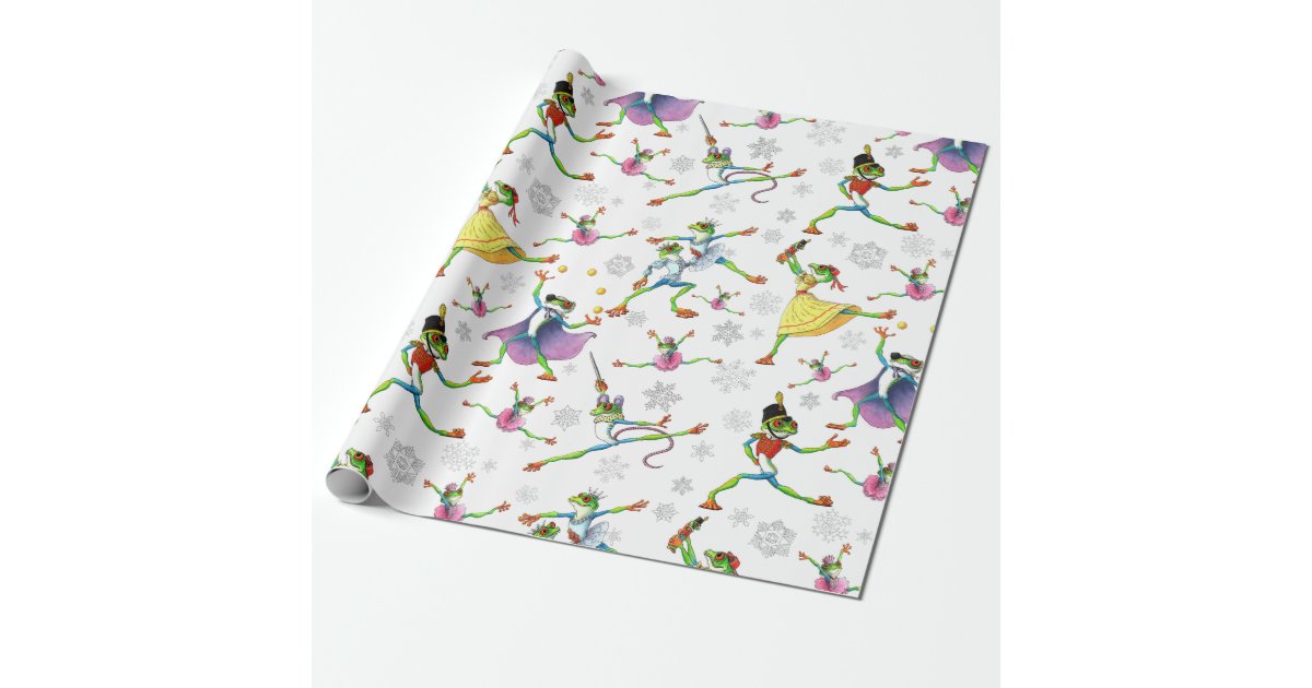 Tree Frog Nutcracker Ballet Wrapping Paper | Zazzle