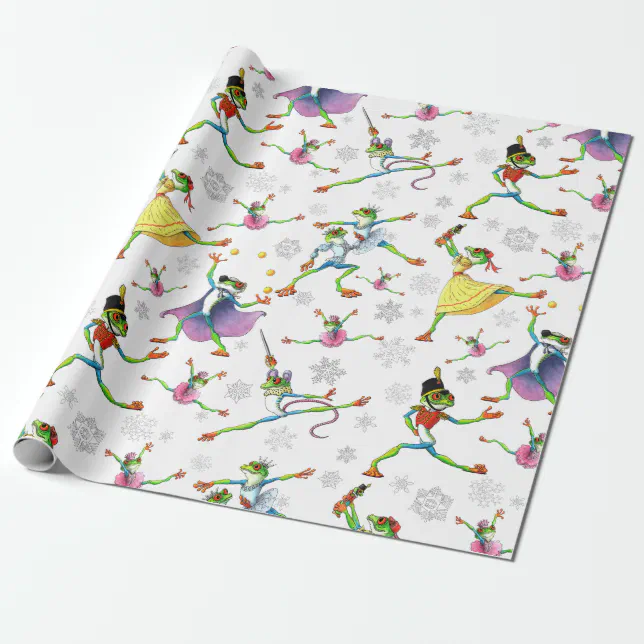 Tree Frog Nutcracker Ballet Wrapping Paper | Zazzle