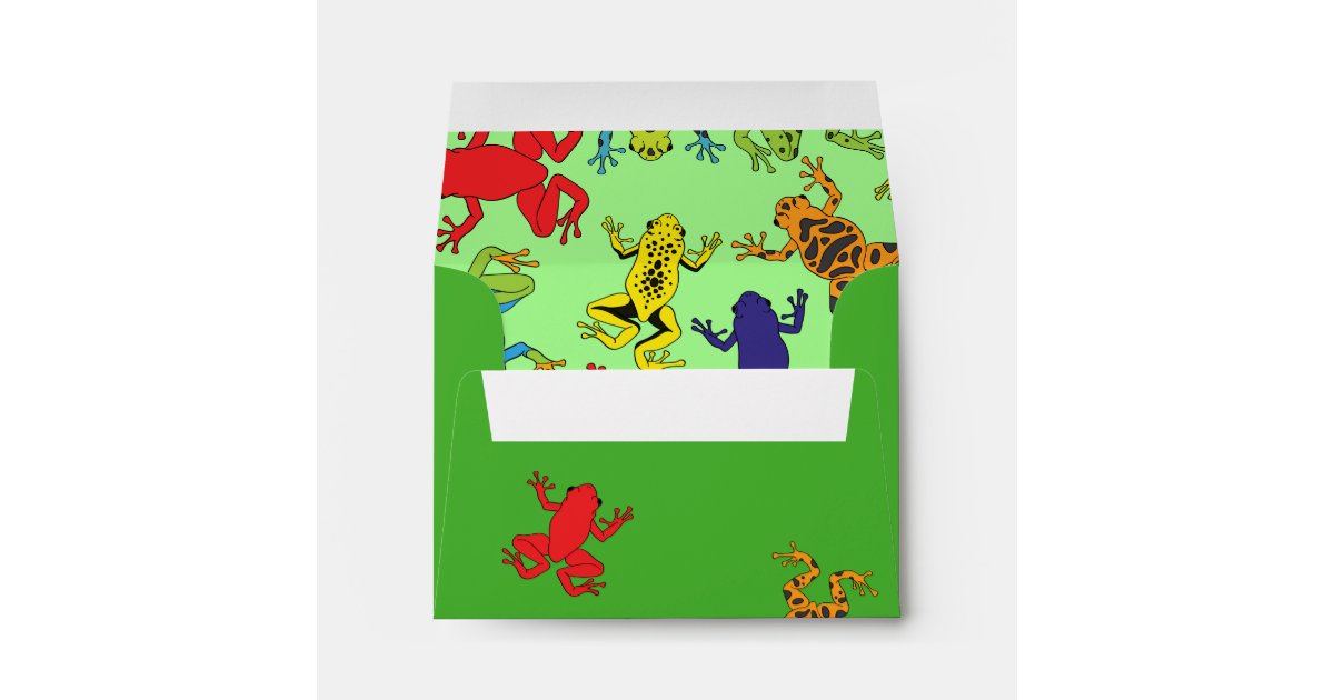 Tree Frogs Cute Kid's Envelope | Zazzle