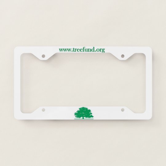 TREE Fund license frame A | Zazzle.com